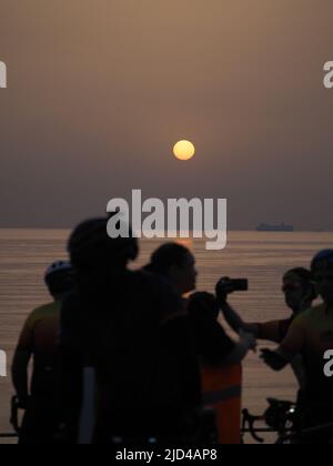 Sheerness, Kent, UK. 18th June, 2026. UK Weather: stunning sunset in ...
