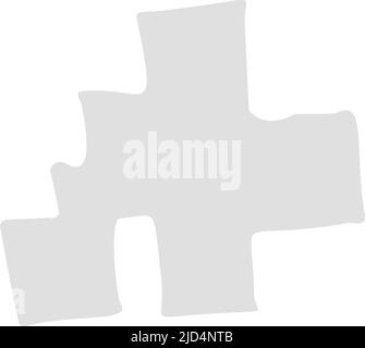Polygonal angular geometric shape. Irregular Handdrawn Freeform Stock ...