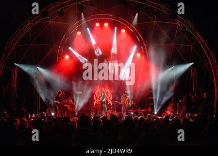 Rome, Italy. 17th June, 2022. Italian singer Francesco Motta, known ...