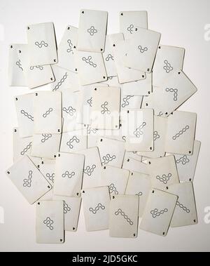 Old Vintage Amoeba Shape Card Game Stock Photo - Alamy