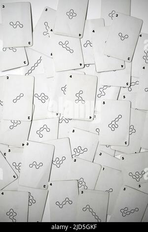 Old Vintage Amoeba Shape Card Game Stock Photo - Alamy