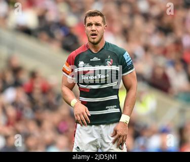 Leicester Tigers' Hanro Liebenberg during the Gallagher PREM match at ...