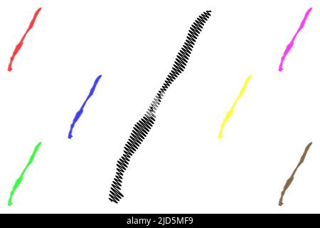 Hopen island (Kingdom of Norway, Svalbard archipelago) map vector ...