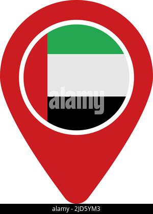 Map of United Arab Emirates. Map of UAE. Graphic illustration with map ...