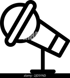 Silhouette icon of an interview or speech. Editable vector Stock Vector ...