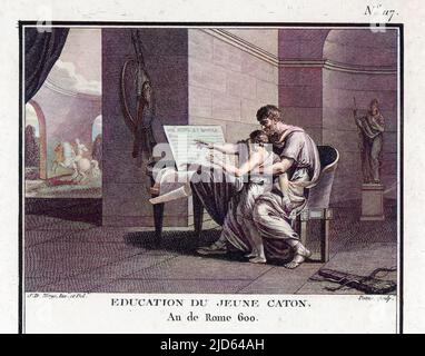 MARCUS PORCIUS CATO (234-149 BC), Roman statesman, known as Censorius ...