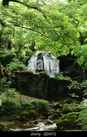 Malham, Janet's Foss,Yorkshire Dales Stock Photo - Alamy