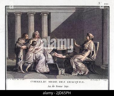 Cornelia, the mother of the Gracchi Stock Photo - Alamy