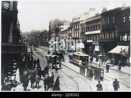 A busy street in Leeds has its own public toilet Stock Photo - Alamy