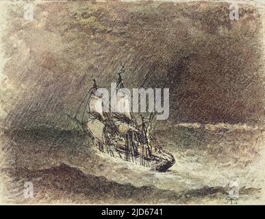 HMS Beagle. Charles Darwin's research ship Date: 1832 Stock Photo - Alamy