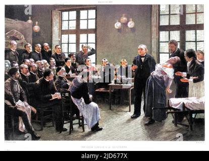 'UNE LECON CLINIQUE A LA SALPETRIERE' J M Charcot demonstrates the ...