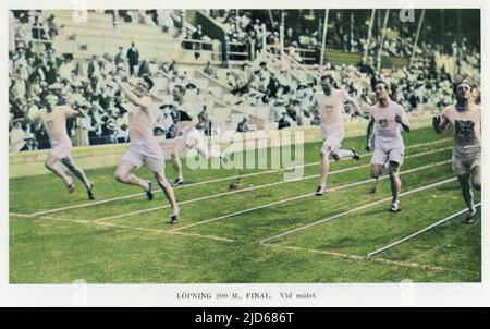 200 metre final: 1st - Craig, USA 2nd - Lippincott, USA 3rd ...