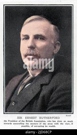 ERNEST RUTHERFORD (1871-1937) British physicist and pioneer of nuclear ...