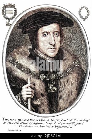 Thomas Howard, third Duke of Norfolk by Hans Holbein the Younger Stock ...