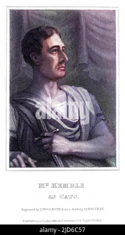 JOHN PHILIP KEMBLE the great classical actor as Shakespeare's Hamlet ...