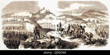 BATTLE OF SOLFERINO 24 June 1859. Painting by Adolphe Yvon showing ...