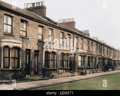 Slum housing in London, Victorian period Stock Photo - Alamy