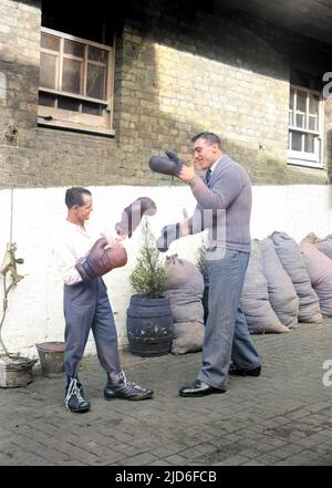 Primo Carnera (1906 - 1967), Italian heavyweight boxer, who had just ...