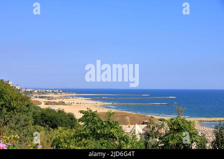 September 15 2021 - Constanta in Romania: Beach Plaja Modern on a sunny ...
