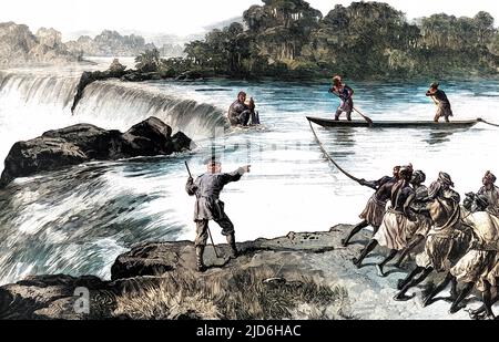 Rescue of Zaidi; H.M. Stanley's Anglo-American Expedition Stock Photo ...