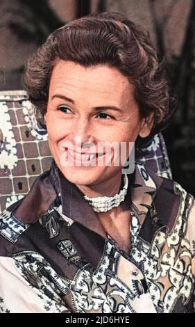 Lady Isobel Barnett (1918-1980) English radio and television star Stock ...