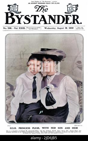 Princess Daisy of Pless with her son Stock Photo - Alamy