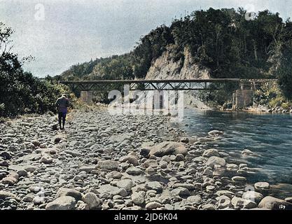 Newfoundland, Canada - Railway Bridge at Fishel's River Stock Photo - Alamy