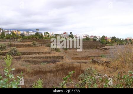 Ancient Guanche Guimar Pyramids in Tenerife Island Stock Photo - Alamy