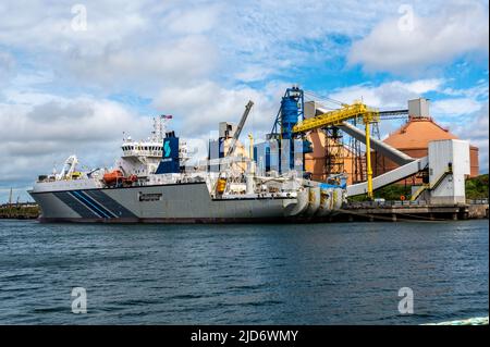 Cable laying Ship Responder moored on Blyth Quayside in Northumberland ...