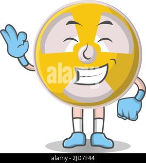 Radioactive smile design character, design vector illustrator Stock ...