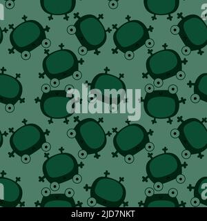 Cartoon seamless kawaii frogs pattern for kids and kindergarten and ...