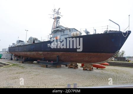 Ex Belgian Navy Minesweeper M477 RBNS Oudenaarde in Antwerp Port ...