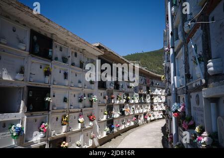 Italian cemetery with wall graves Stock Photo - Alamy