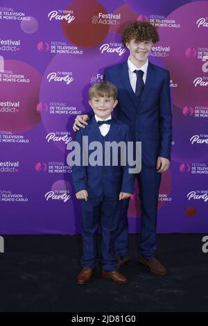 Taylor Fay attending the festival tv party as part of the 61st Monte ...