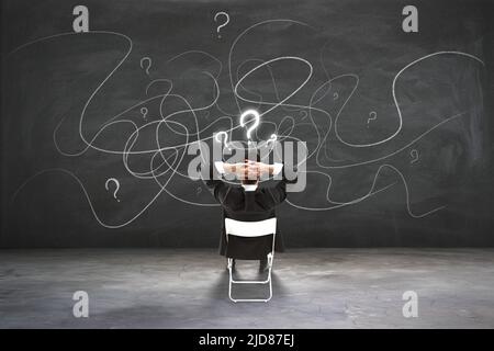 Relax and find solution Stock Photo - Alamy