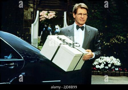SABRINA, director Sydney Pollack, Harrison Ford, on set, 1995 ...
