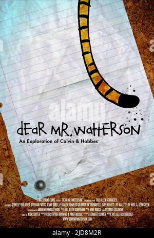 TIGER TAIL POSTER, DEAR MR. WATTERSON, 2013 Stock Photo - Alamy