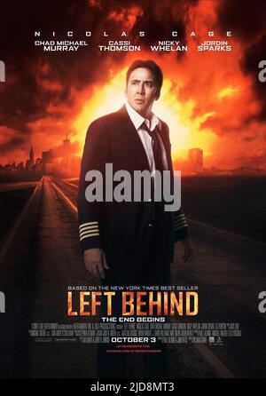 NICOLAS CAGE POSTER, LEFT BEHIND, 2014 Stock Photo - Alamy