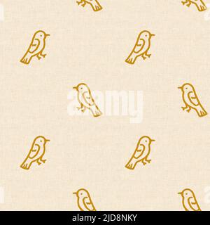 Gender neutral bird in sky seamless raster purple background. Simple ...