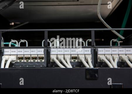 Control panel in telecommunication center Stock Photo - Alamy