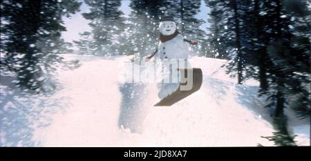 SNOWMAN ON SLEDGE, JACK FROST, 1998 Stock Photo - Alamy