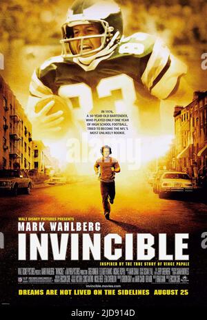 MARK WAHLBERG POSTER, INVINCIBLE, 2006 Stock Photo - Alamy