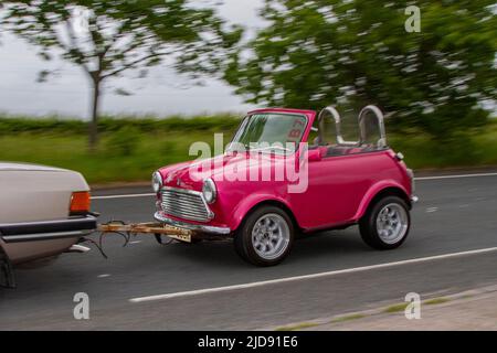 1977 70s seventies pink Leyland Mini 1000 cars 998cc customised ...