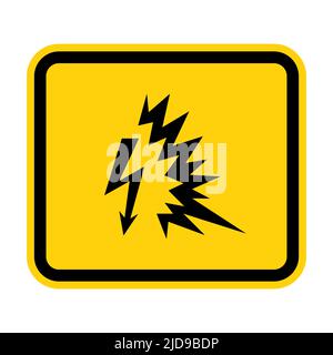 Arc Flash Symbol Sign Isolate On White Background,Vector Illustration ...
