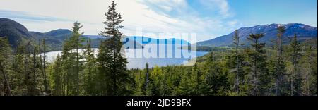 woody point newfoundland, views from a lookout Stock Photo - Alamy