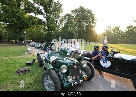 David Freeman in an Aston Martin Speed during the Pre-war team ...