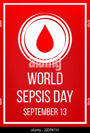 Vector illustration of World Sepsis Day observed on September 13th ...
