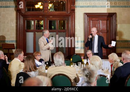 Norman Scott (Josiffe) and Harry Mount at the Oldie Literary Lunch, The ...