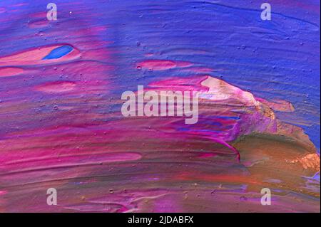 Abstract art background. Hand drawn gouache painting. Color texture ...