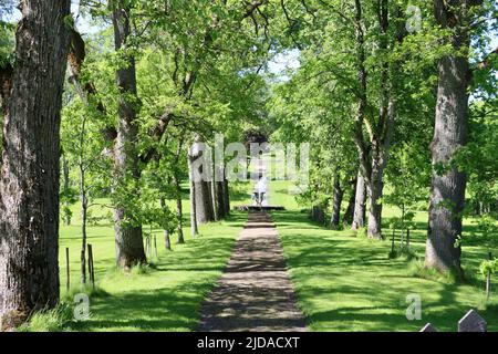 Fagervik manor park. The manor is from 1762 in Inkoo, southern Finland ...